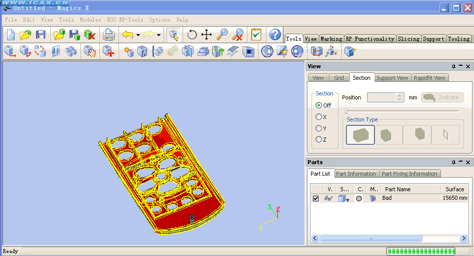 Magics X软件的STL文件处理功能介绍【转】|3D扫描技术交流|创想智造3D打印手板模型加工 - 24Maker.com